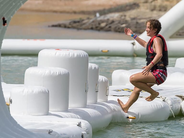 Customized Floating Obstacle Courses from Bouncia - Fun Pillars