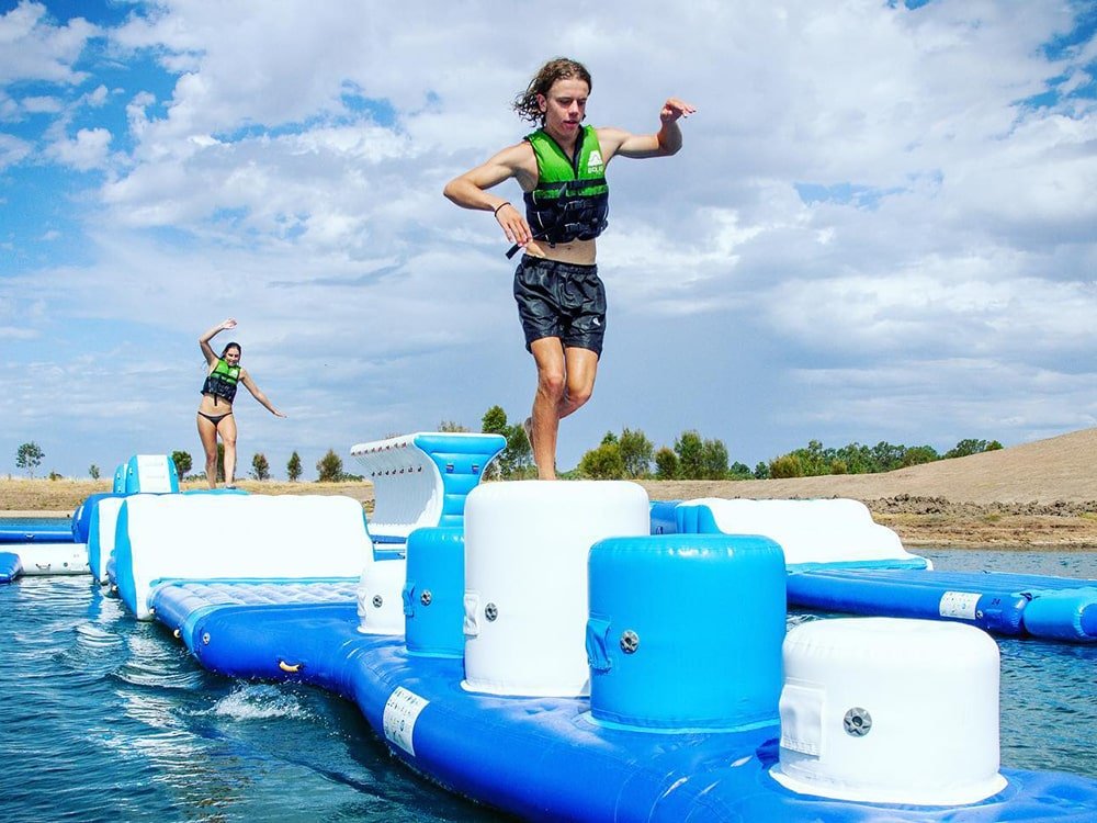 Customized Floating Obstacle Courses from Bouncia - Fun Pillars