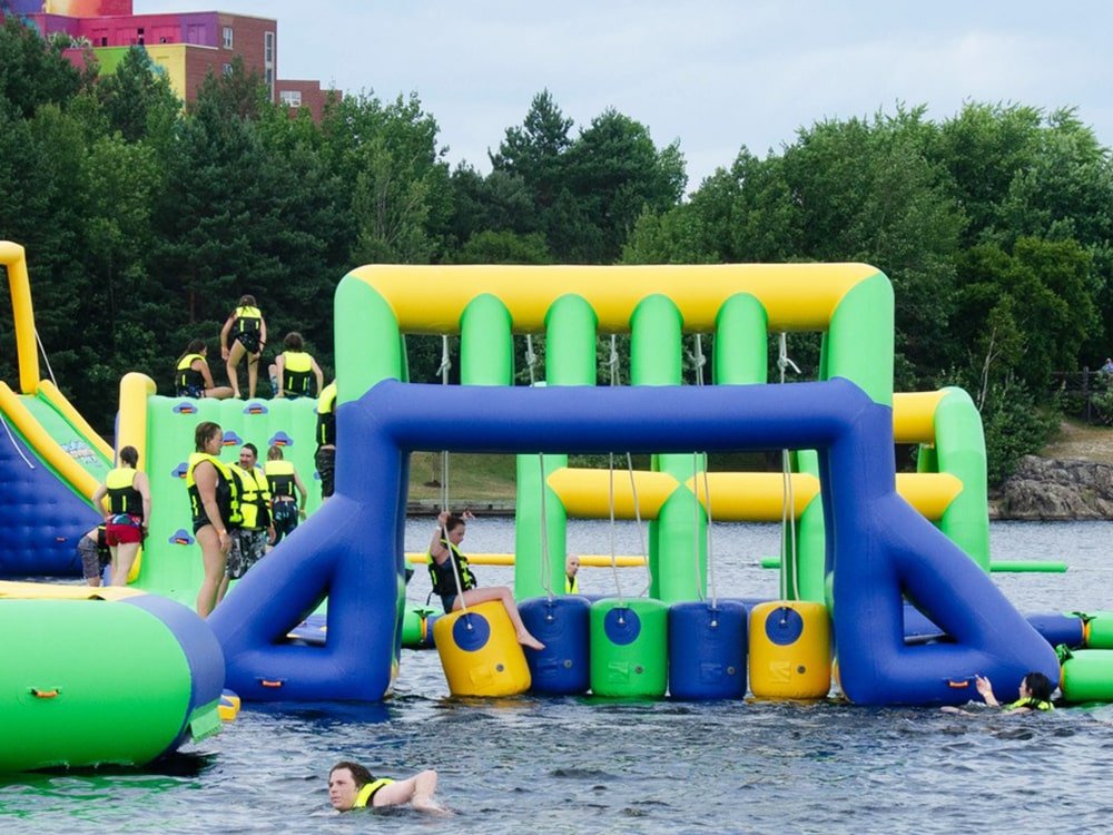 Bouncia's Epic Inflatable Water Course - Stump