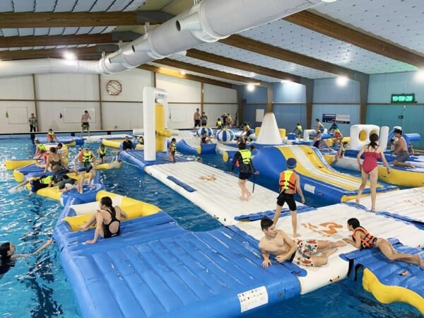 Swimming Pool Obstacle Course-Make your pool more fun