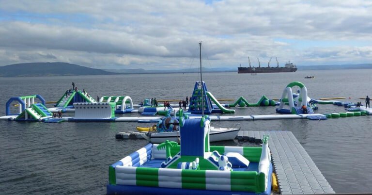 Kids Inflatable Water Playground: Puddle Castle Park For ages 2-6